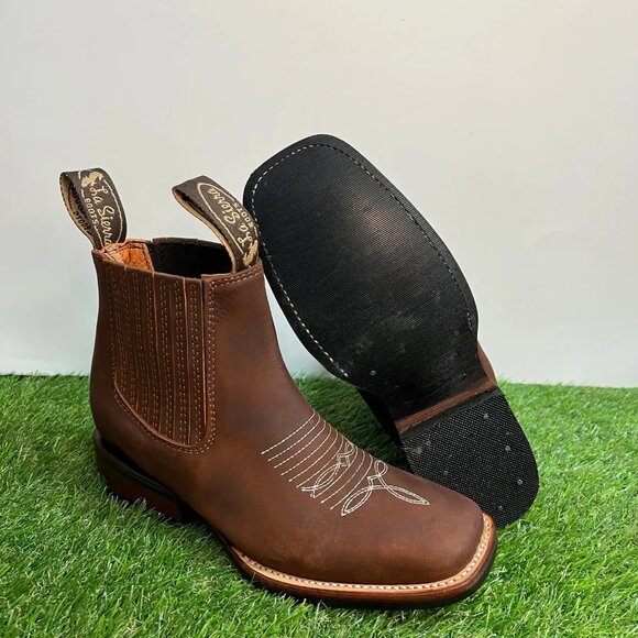 Carreta | Shoes | Womens Nubuck Leather Western Cowgirl Half Boot Thang ...